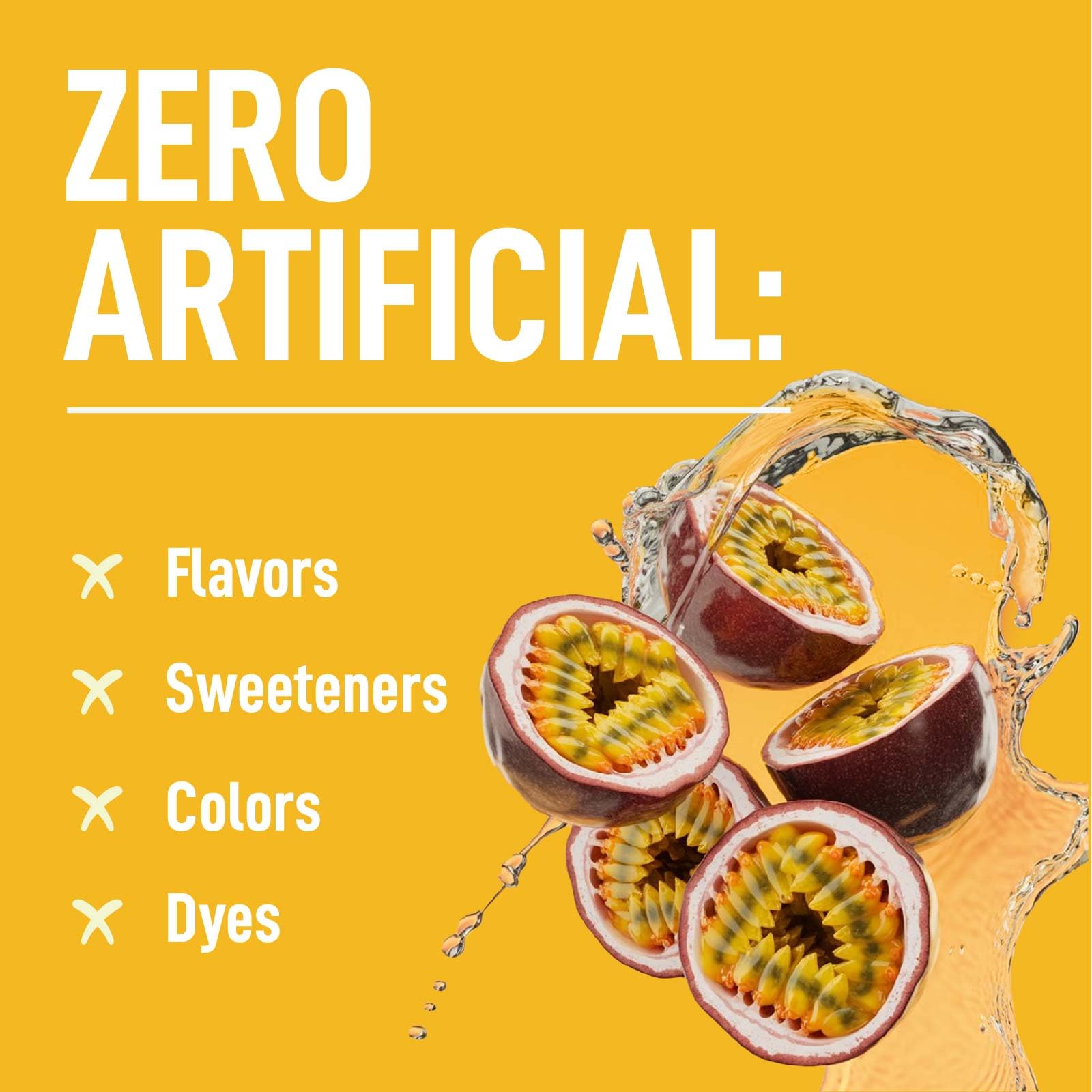 Tasty passionfruit electrolyte powder mix