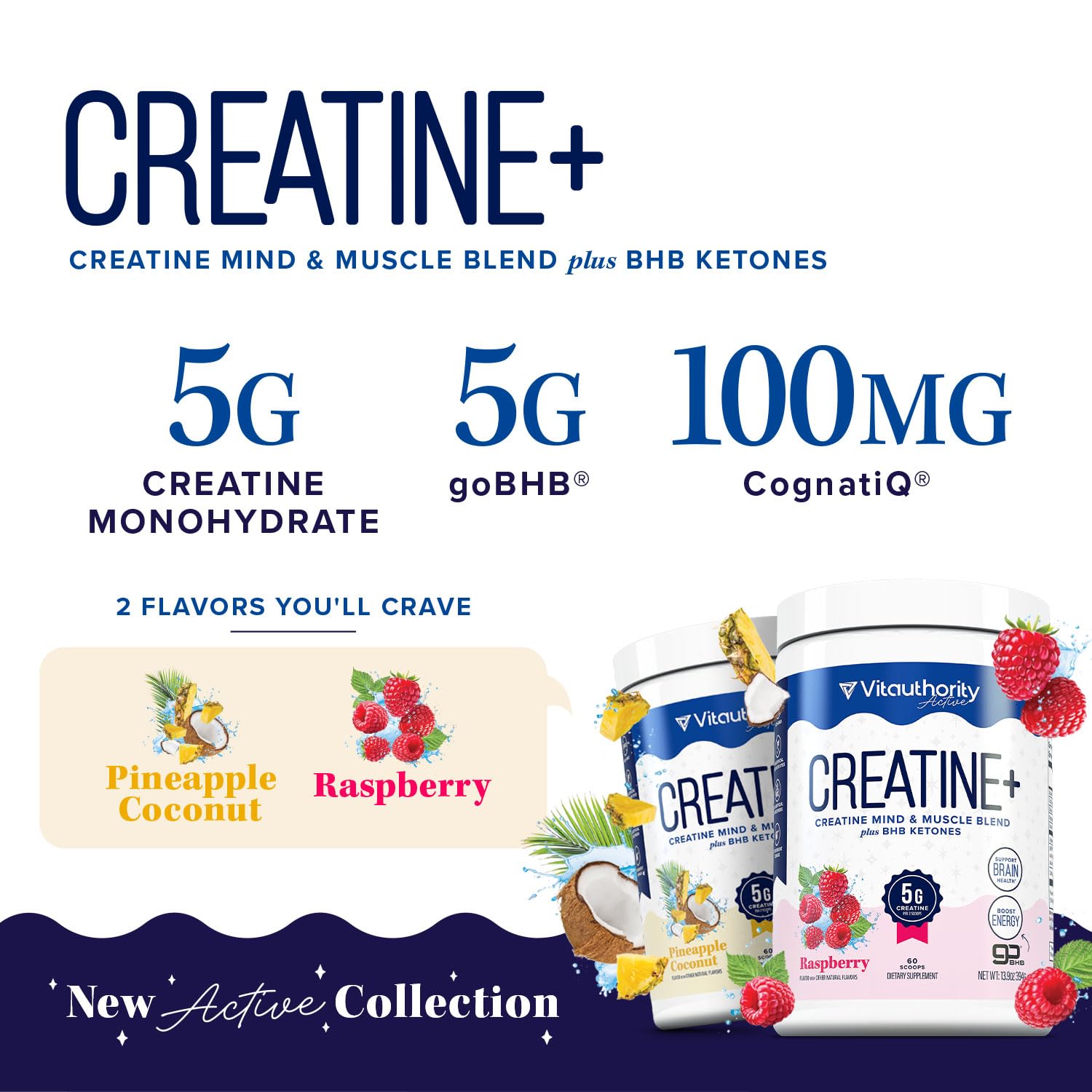 Tasty pineapple coconut creatine drink