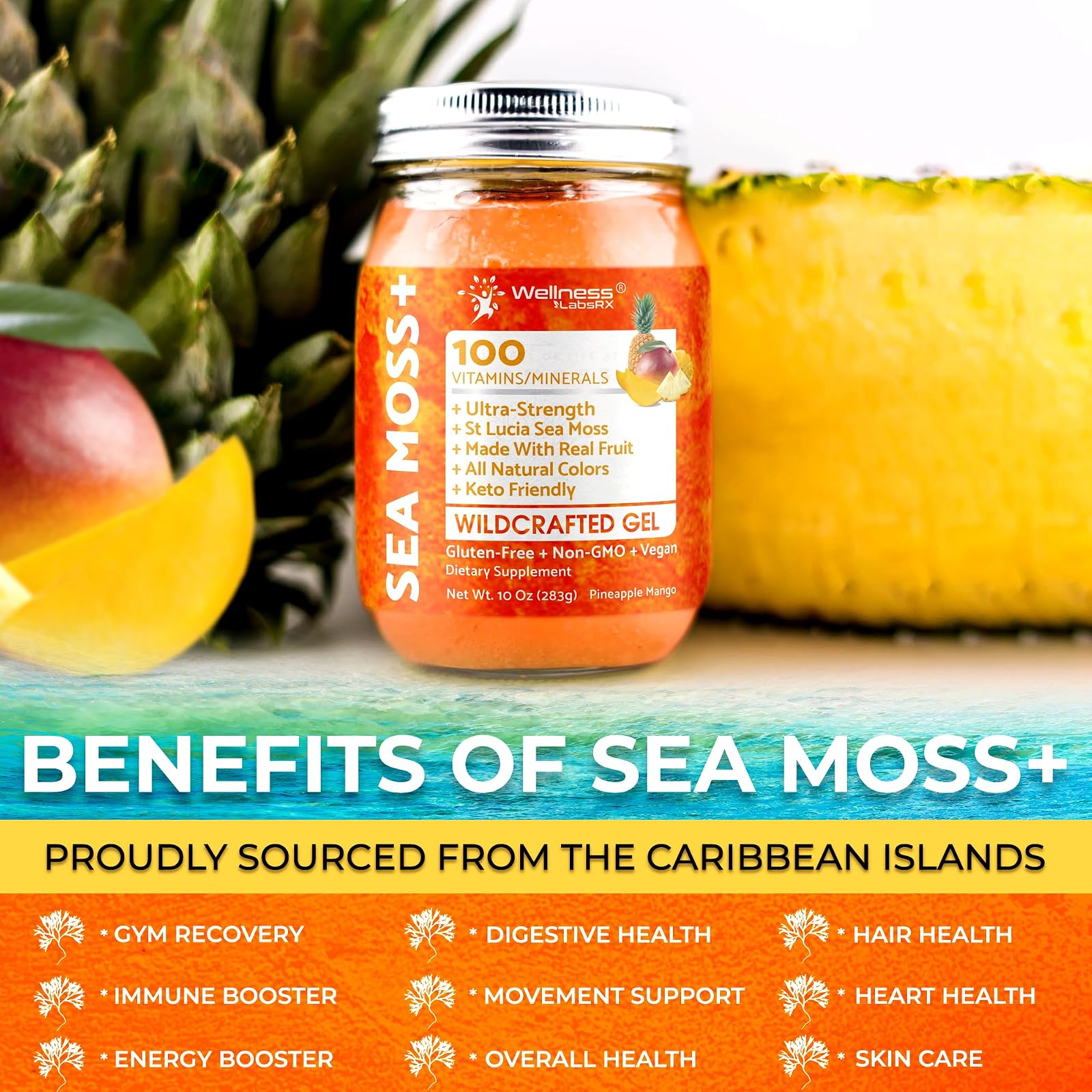 tasty pineapple mango sea moss