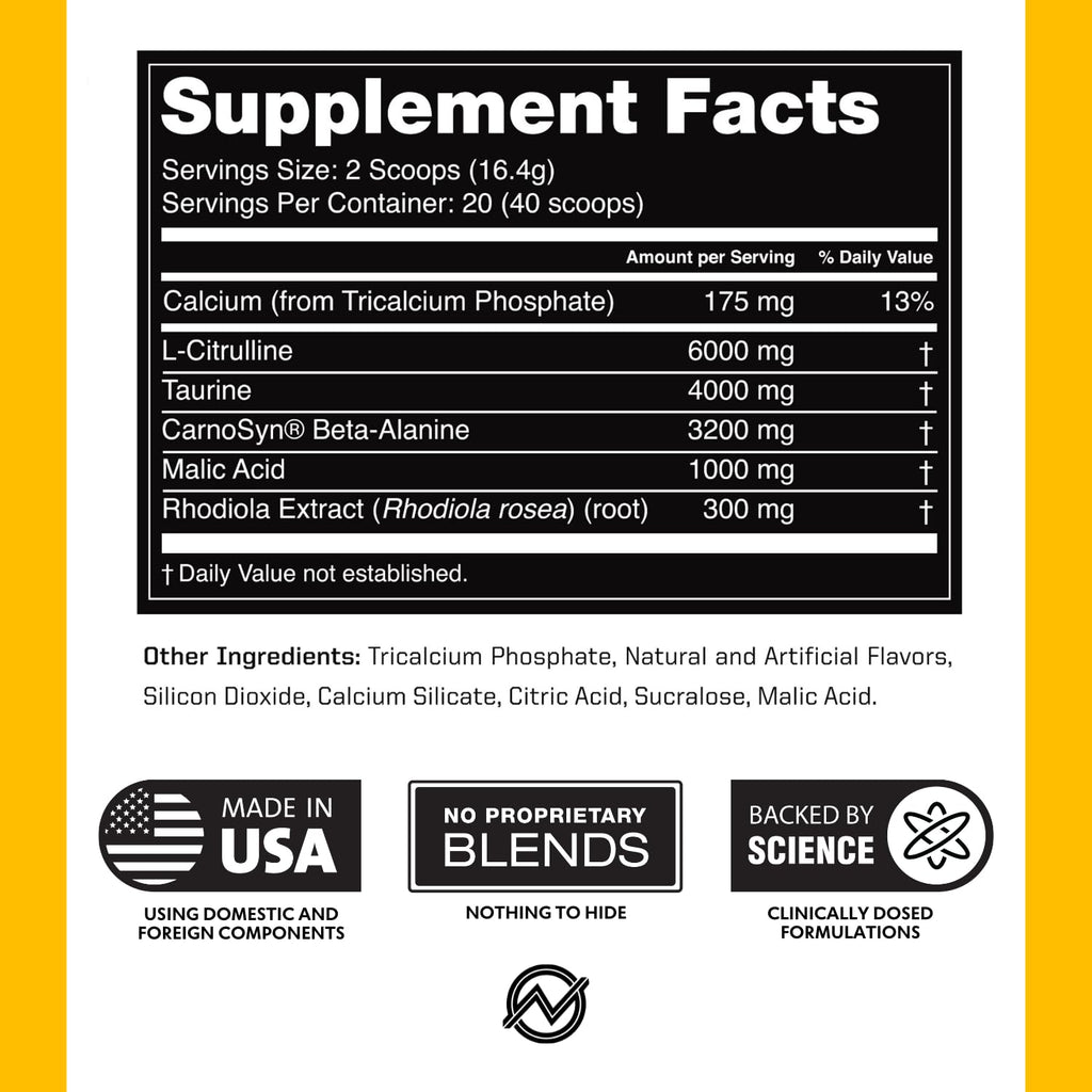 Tasty pre-workout for endurance training