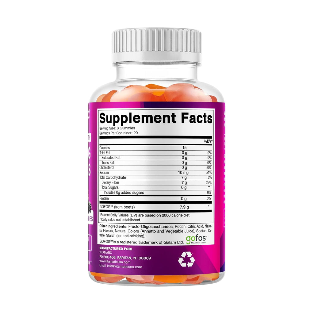 Tasty prebiotic gummies for everyday use