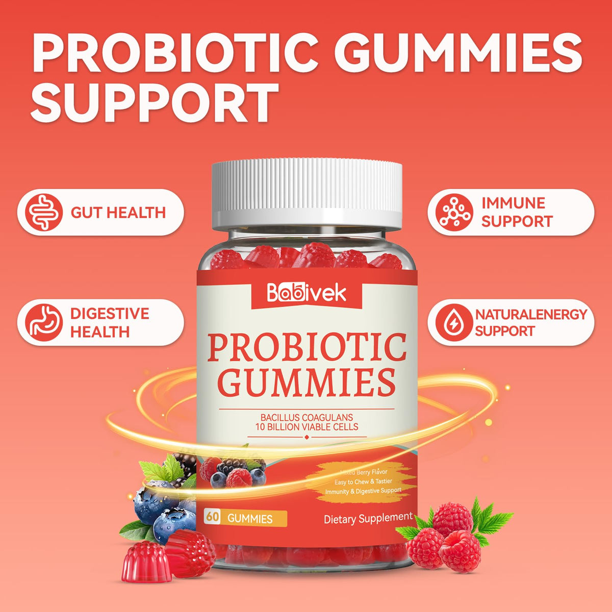 tasty probiotic gummies for gut health