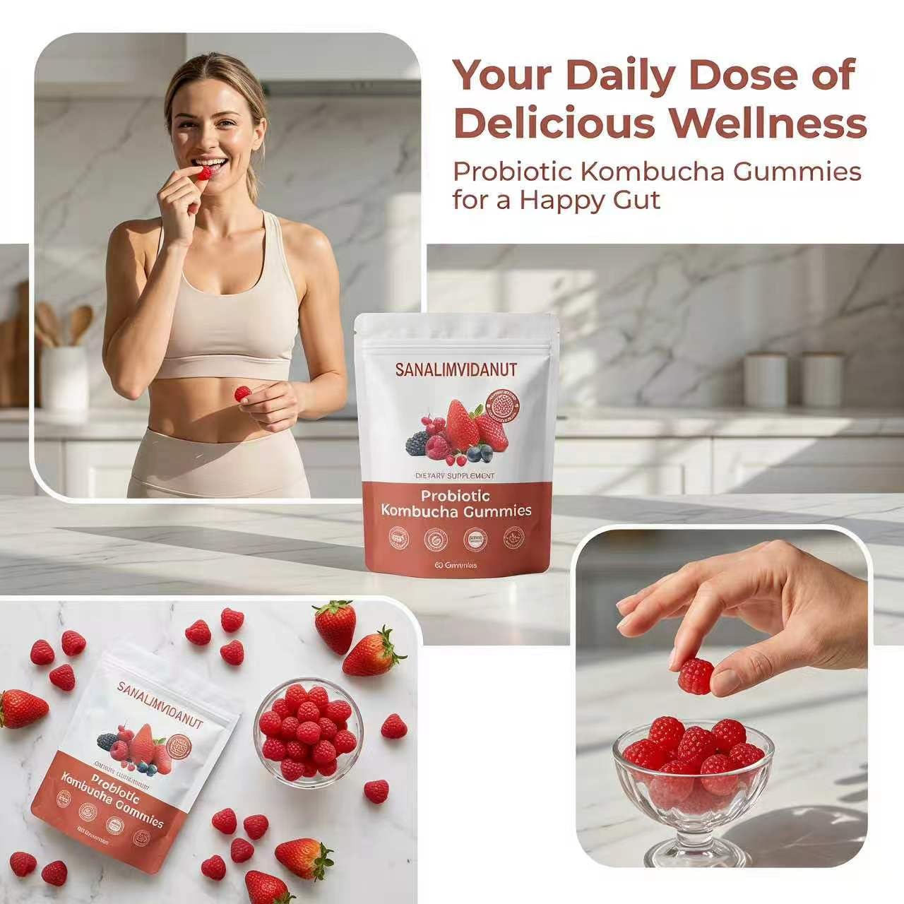 Tasty probiotic gummies for immune support