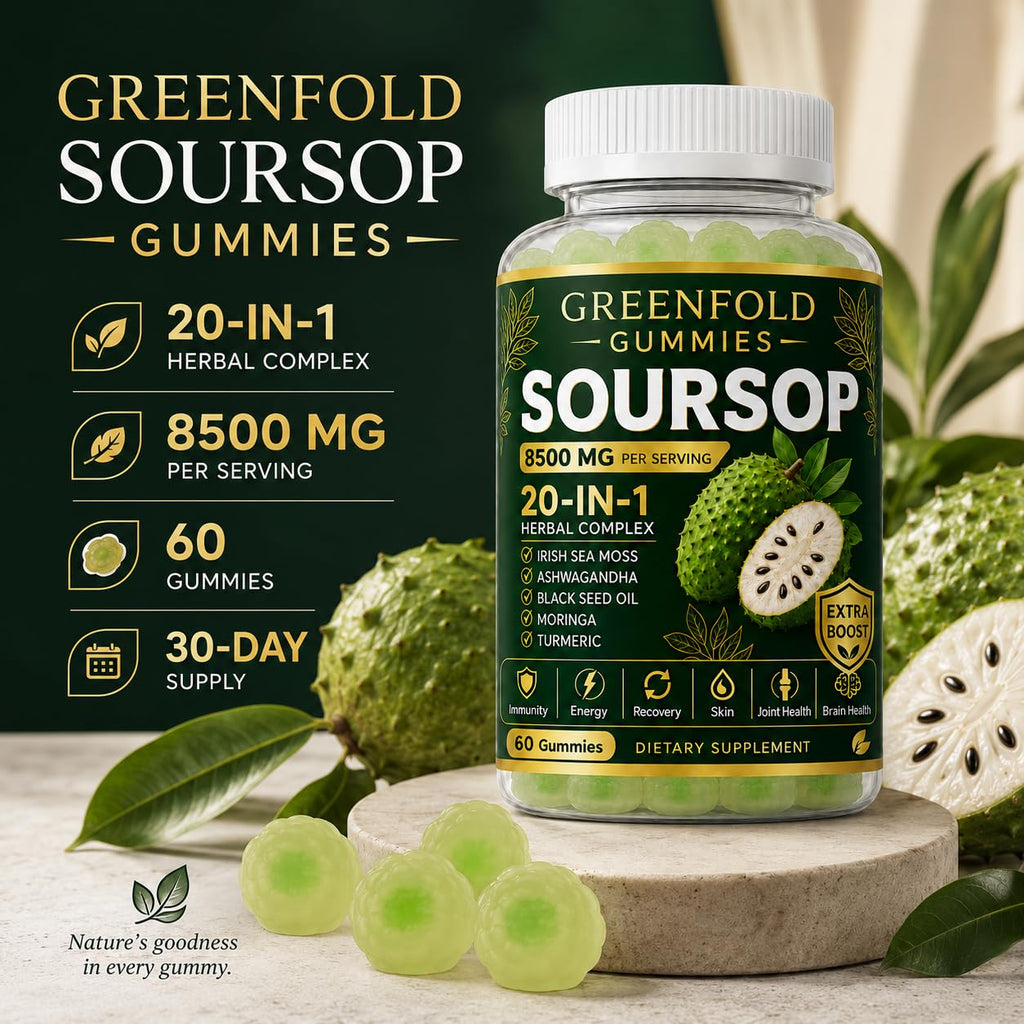 Tasty soursop gummies for energy boost
