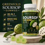 Tasty soursop gummies for energy boost