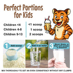 Tasty vanilla whey protein for children
