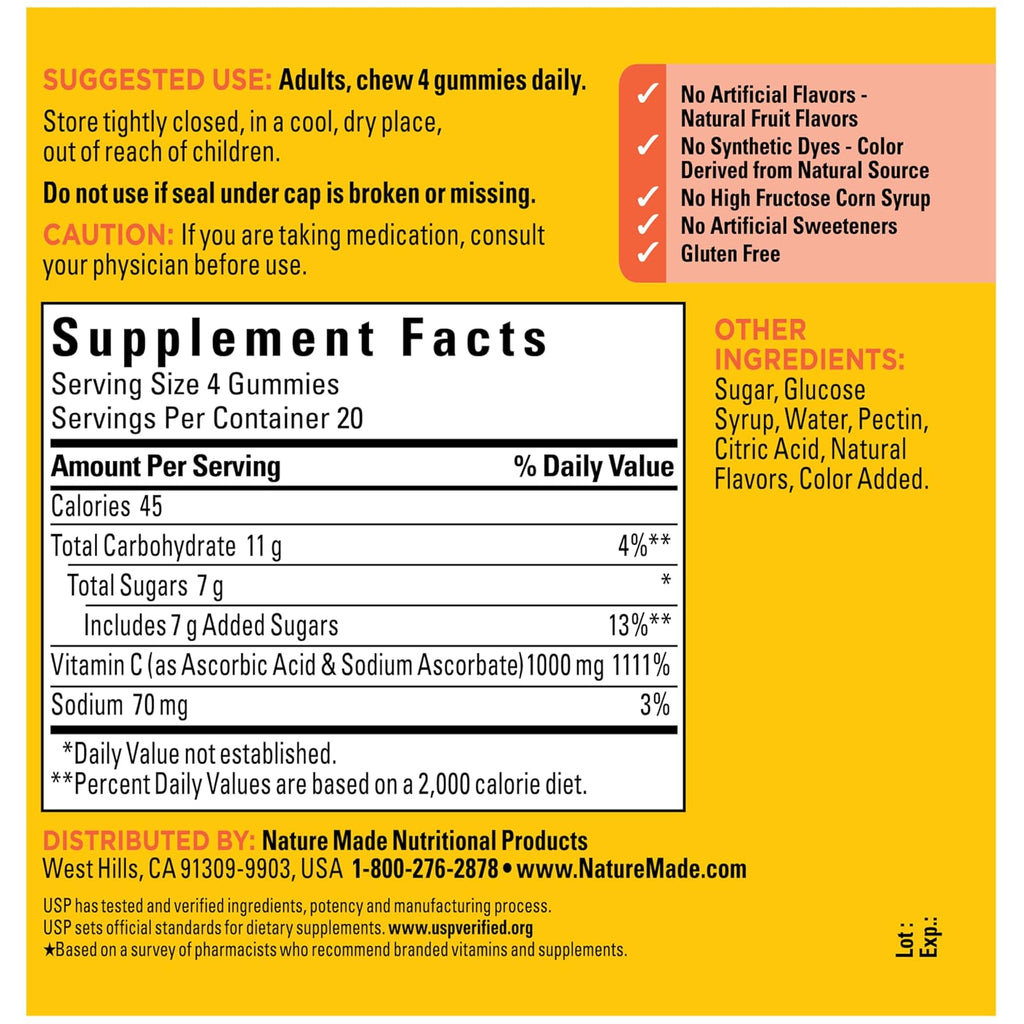 tasty vitamin c gummies for antioxidant support