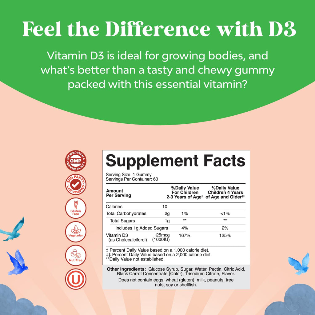tasty vitamin D gummies for energy boost