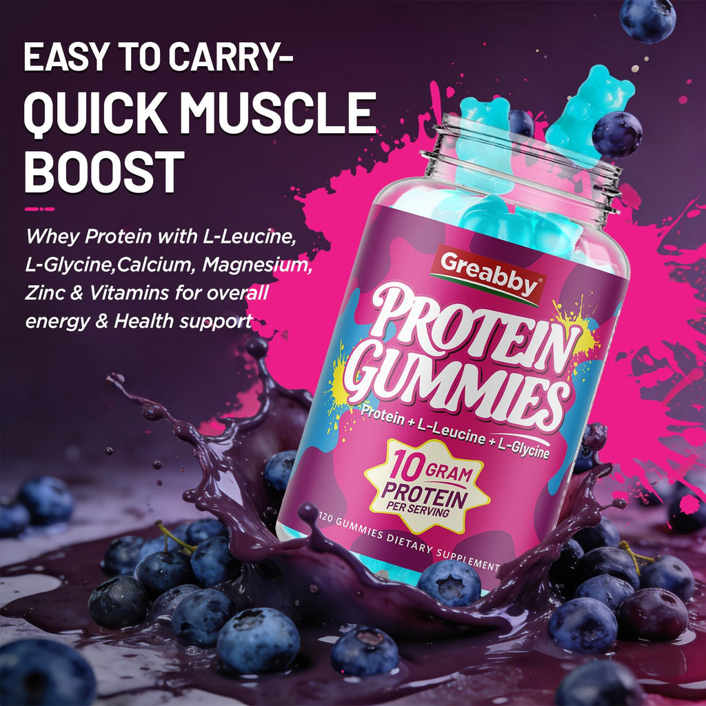 tasty whey protein gummies for daily protein boost