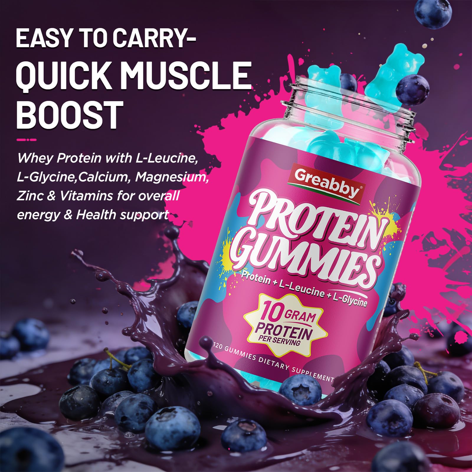 tasty whey protein gummies for daily protein boost