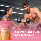 Tasty whey protein gummies for daily use