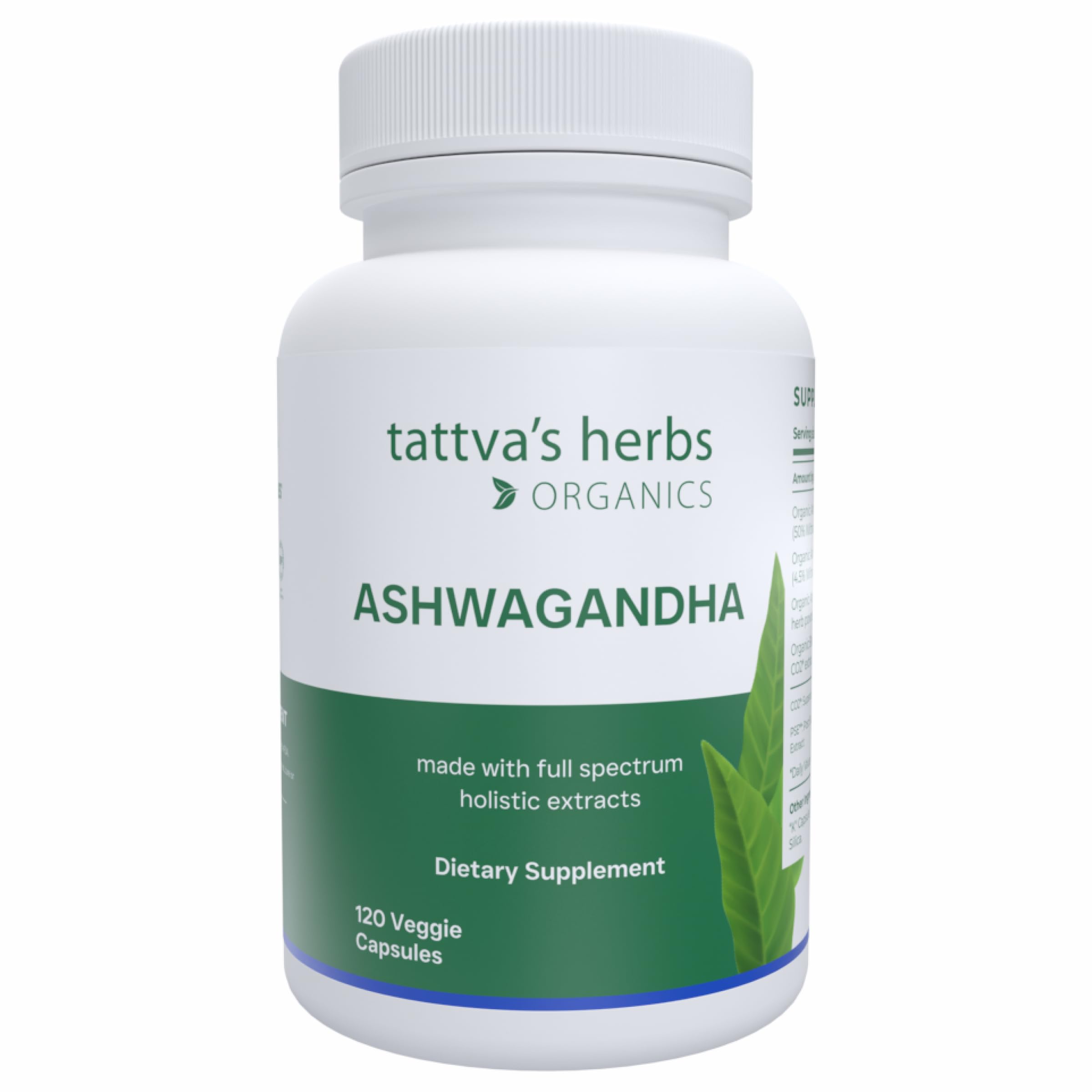 Tattva's Herbs organic ashwagandha capsules