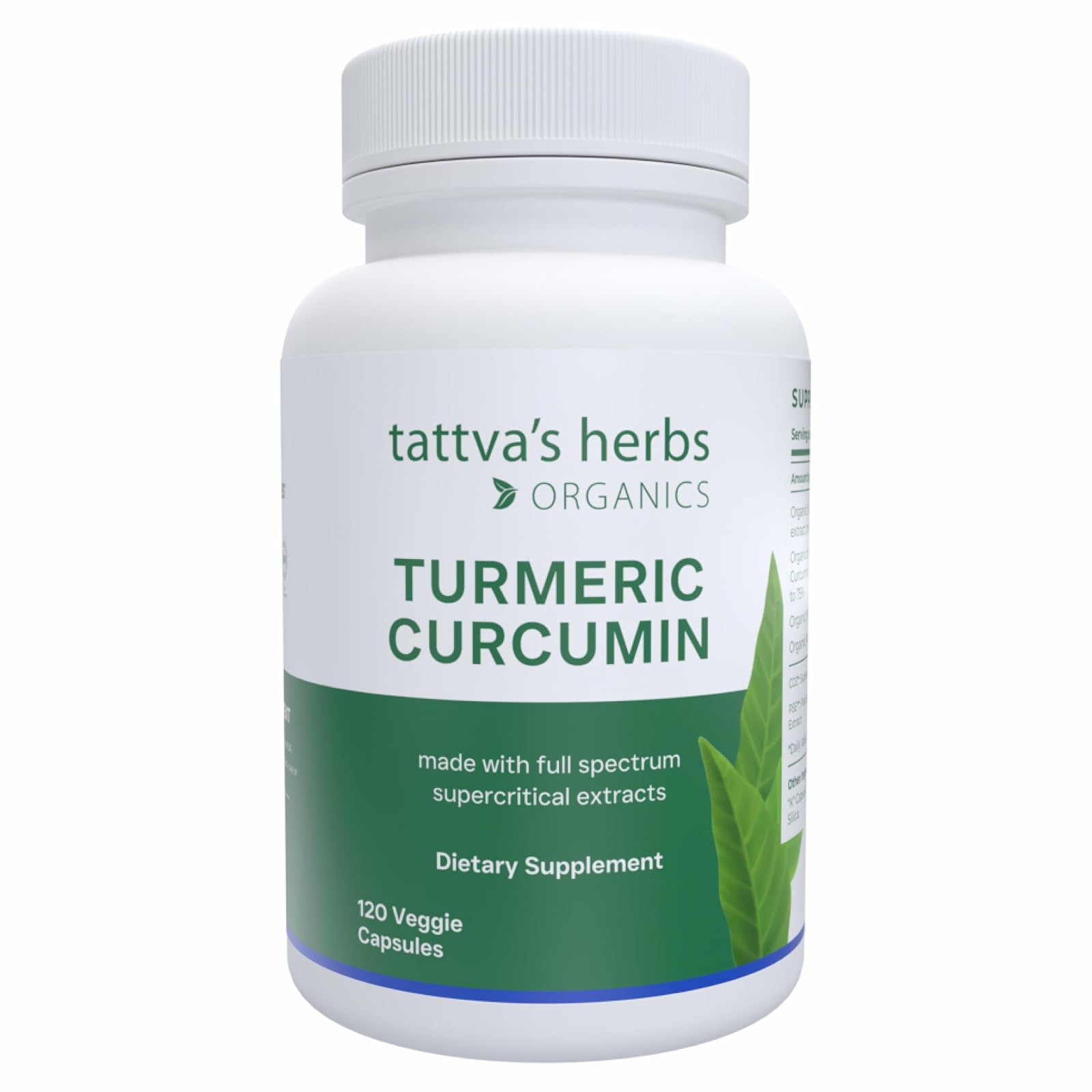 Tattva's Herbs turmeric curcumin capsules
