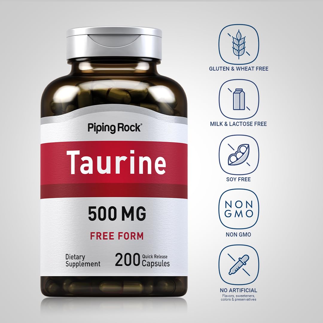 Taurine 500 mg for muscle support
