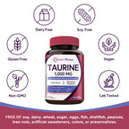 Taurine capsules for improved focus