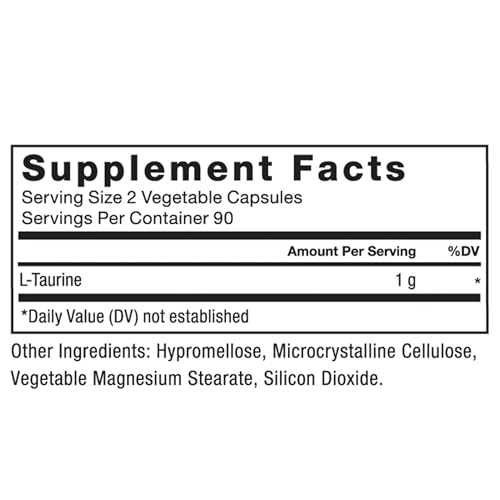 Taurine capsules for overall wellness