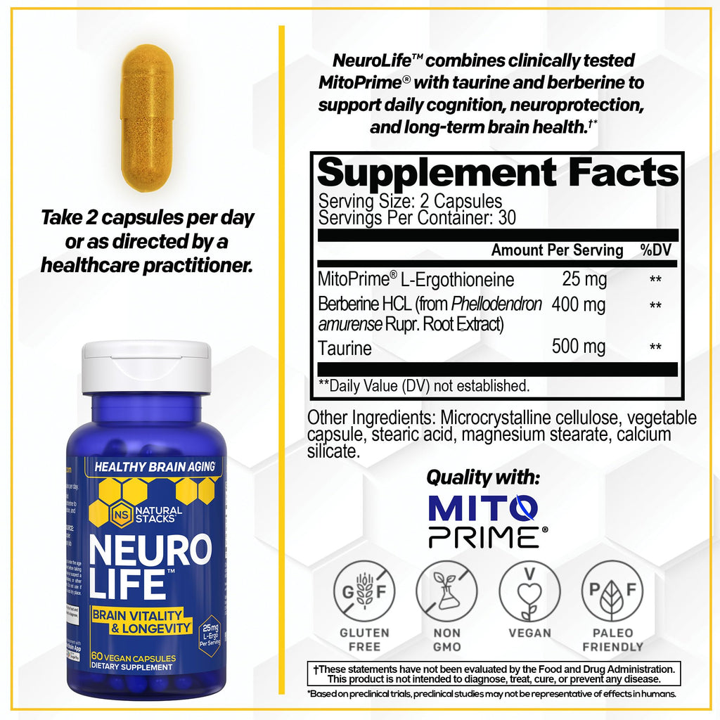 Taurine enriched neuroprotective formula