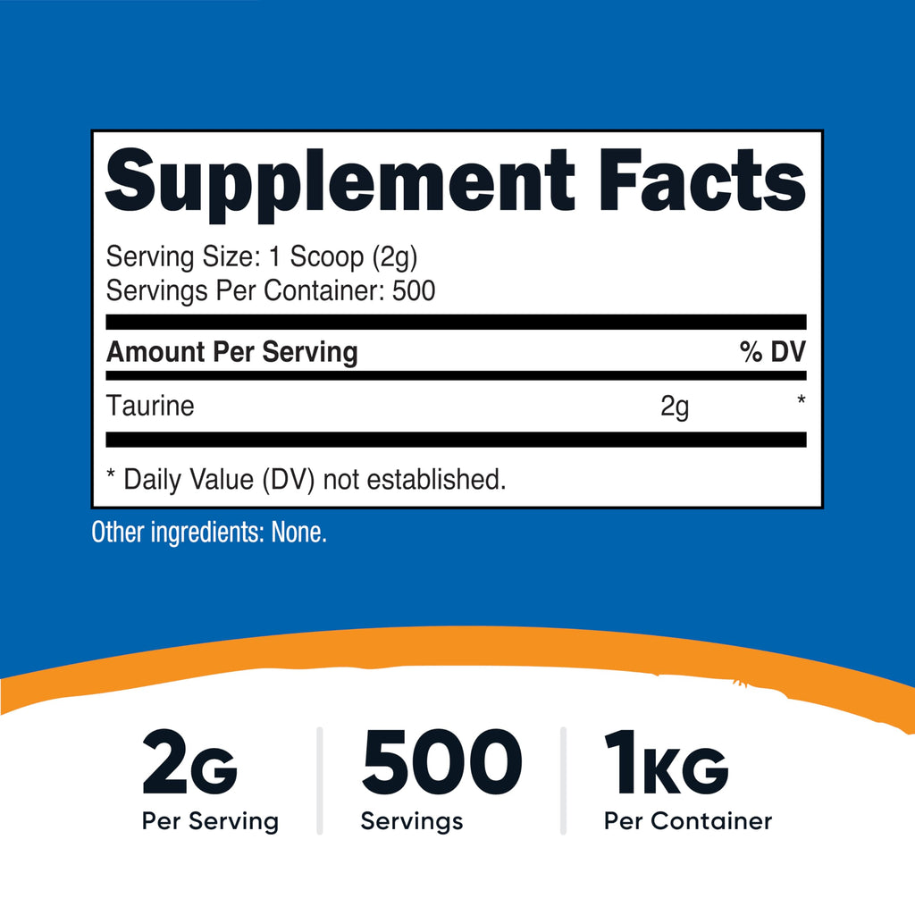 Taurine powder for muscle recovery