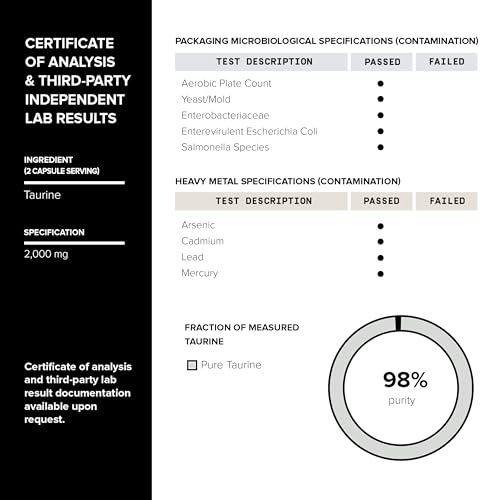 taurine supplement for active lifestyles