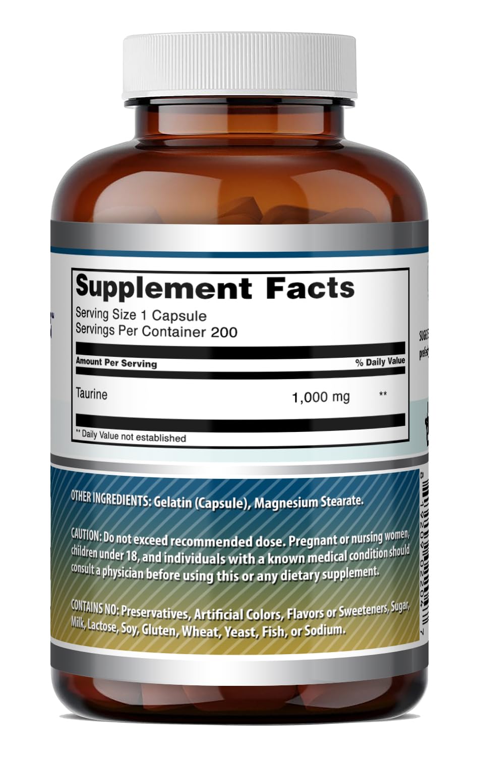 Taurine supplement for improved focus