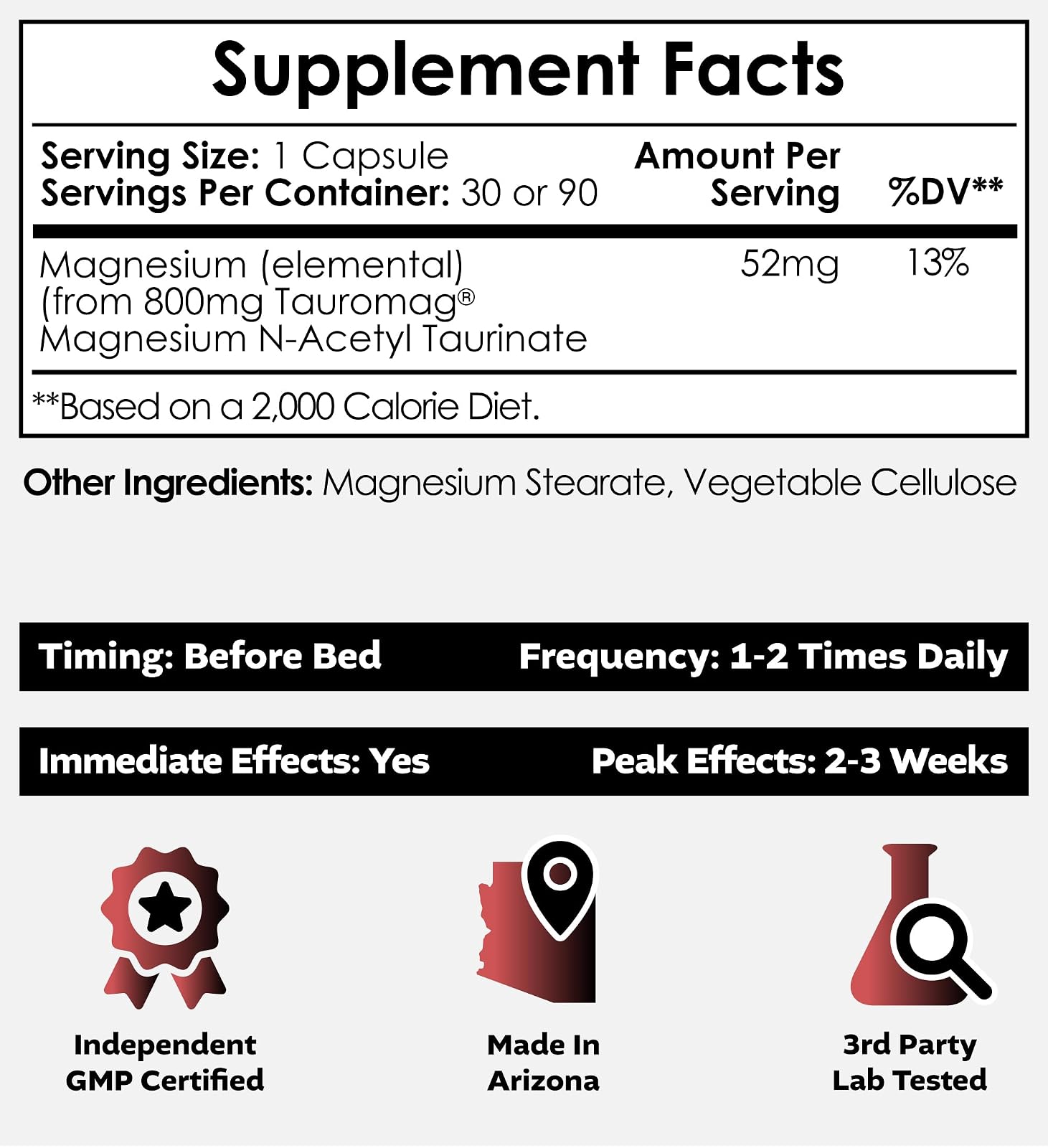 Tauromag magnesium for improved sleep quality