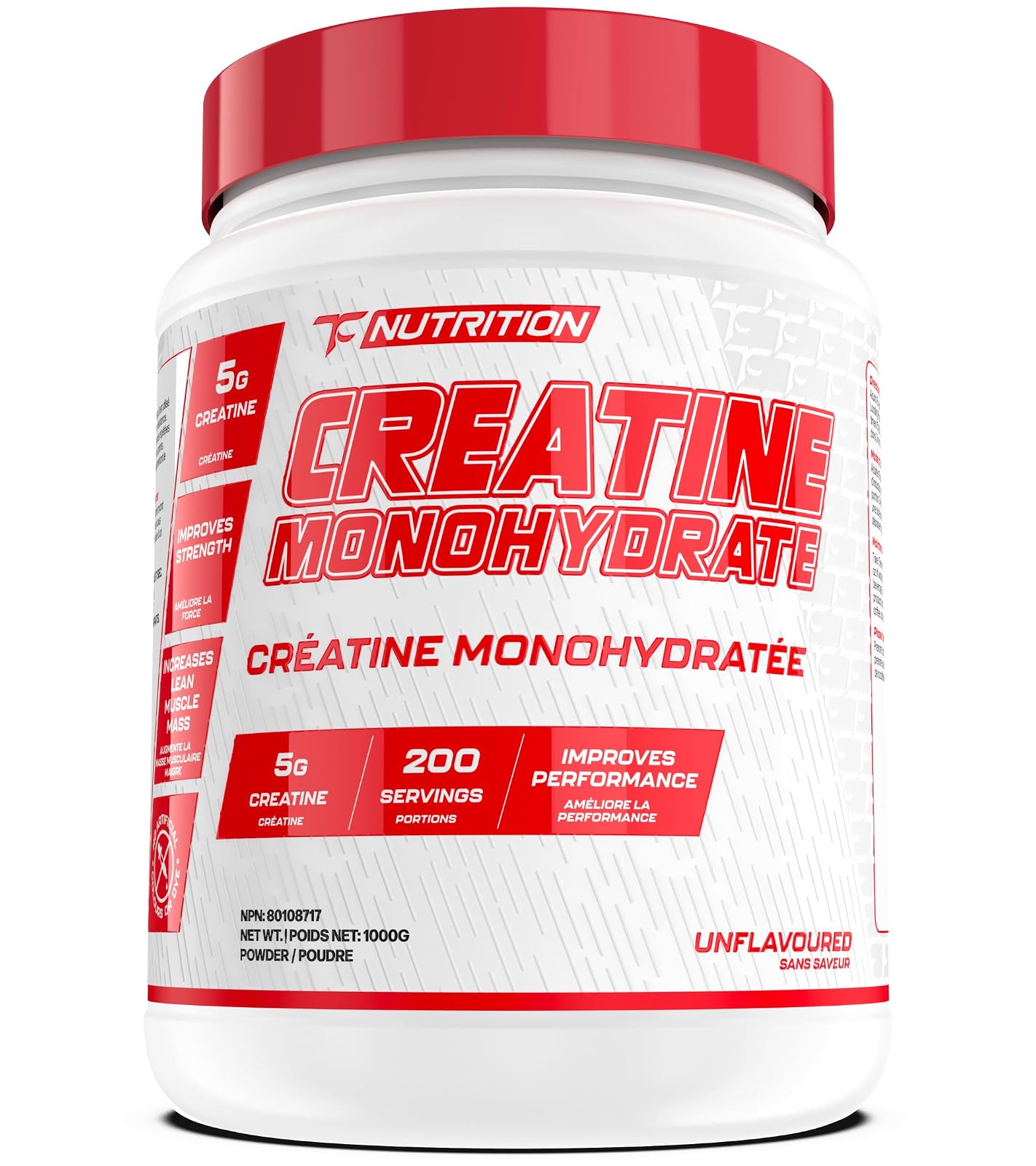 TC Nutrition creatine monohydrate powder
