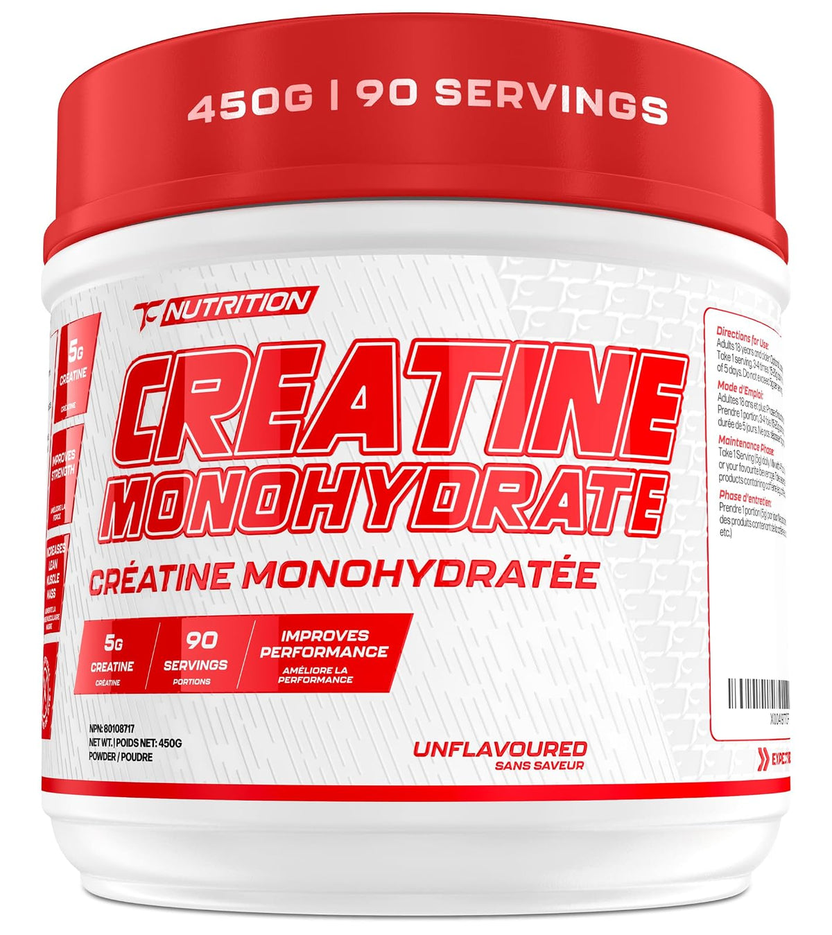TC Nutrition creatine monohydrate powder