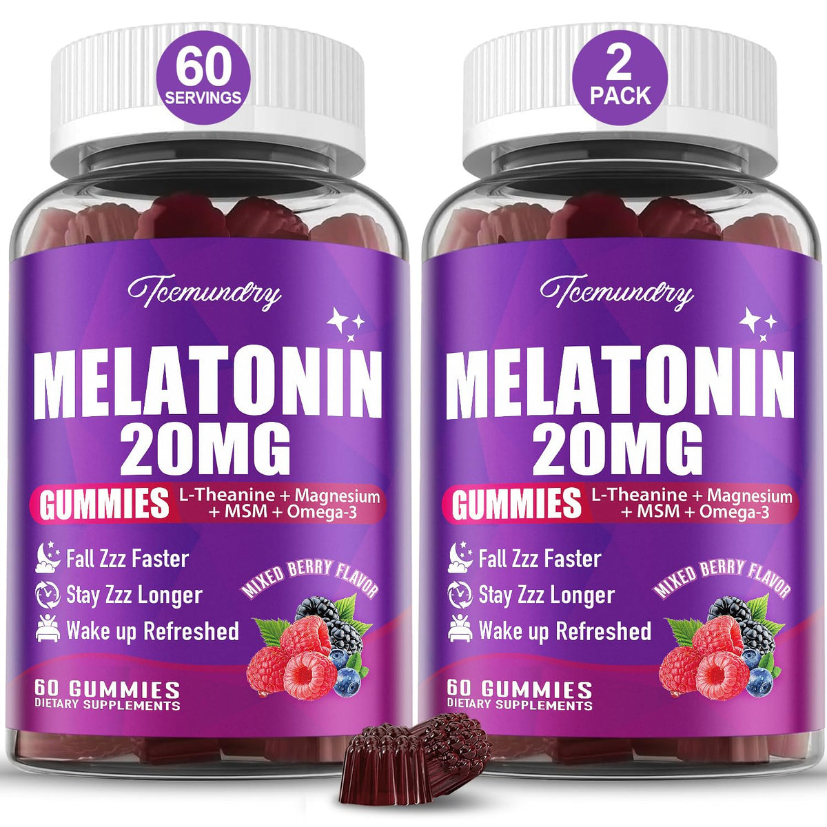 Tcemundry melatonin gummies for sleep