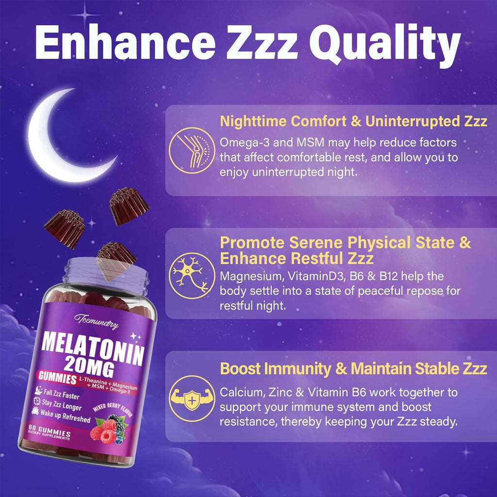 Tcemundry sleep support gummy supplements