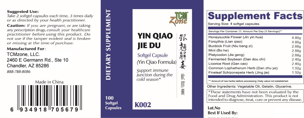 TCM ZONE Yin blended vitamin benefits