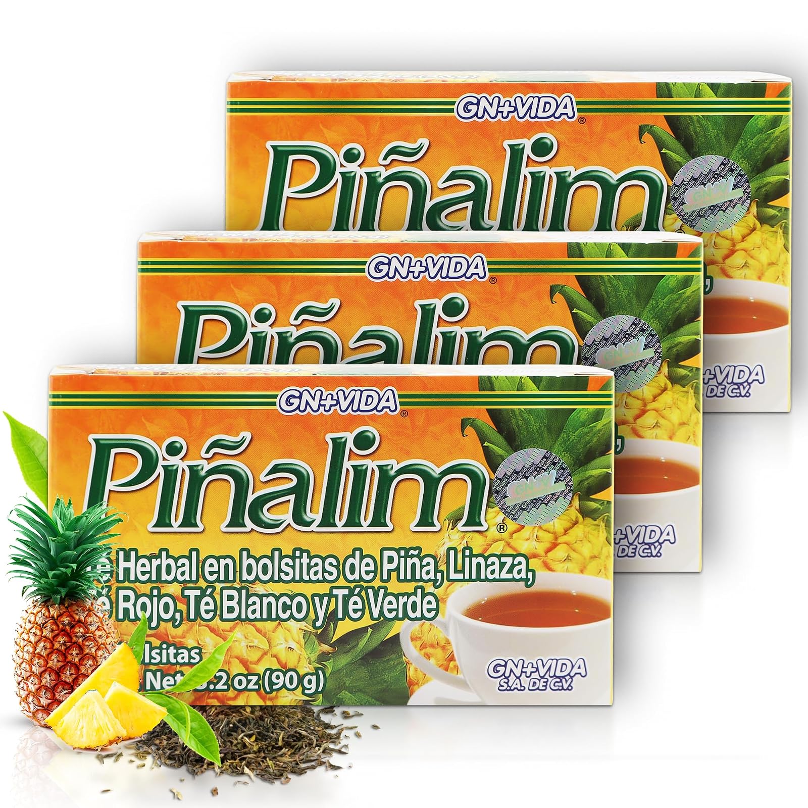 Te Pinalim herbal detox tea boxes