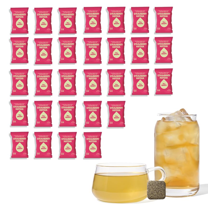 Tea Drops strawberry matcha latte mix