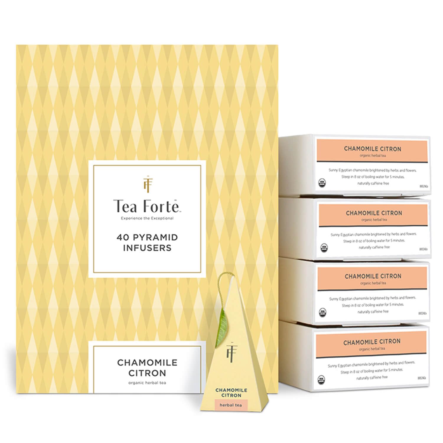 Tea Forte chamomile herbal tea blend
