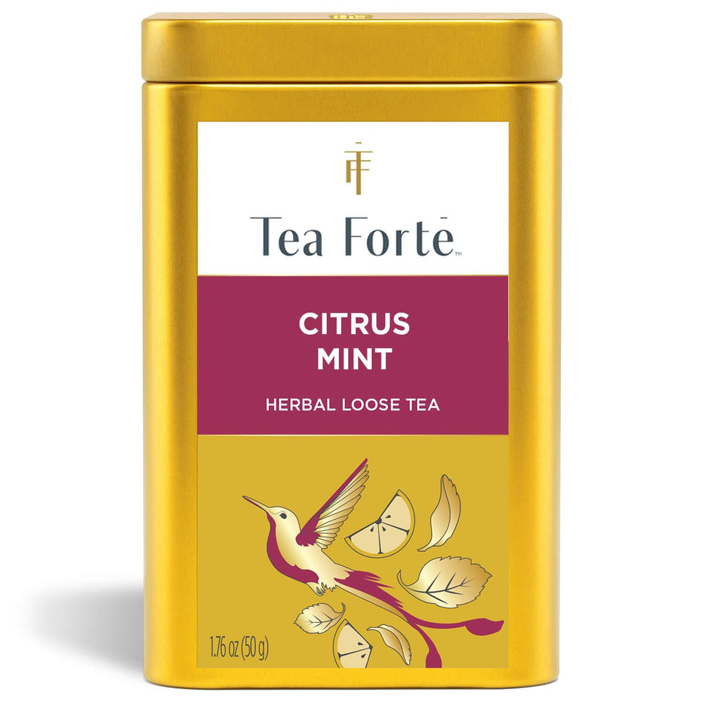 Tea Forte Citrus Mint herbal tea canister