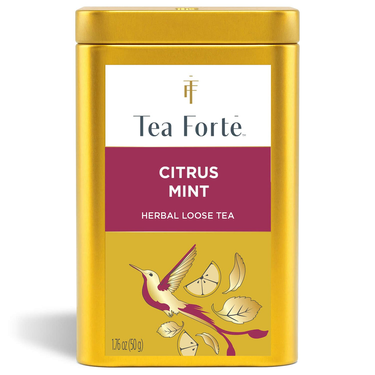 Tea Forte Citrus Mint herbal tea canister