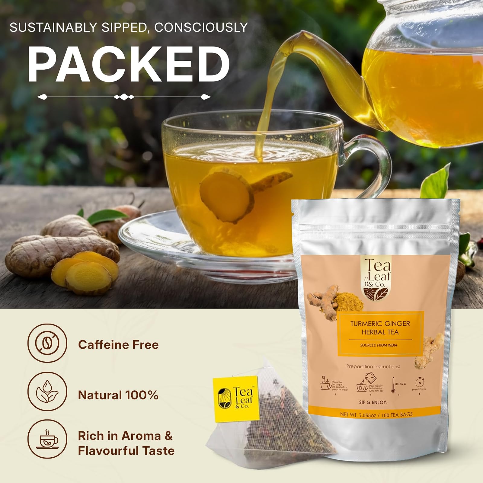 Tea Leaf & Co. turmeric ginger infusion