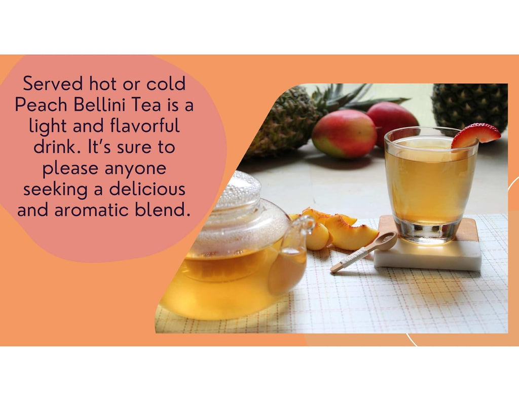 Tea Whisker Peach Bellini wellness infusion