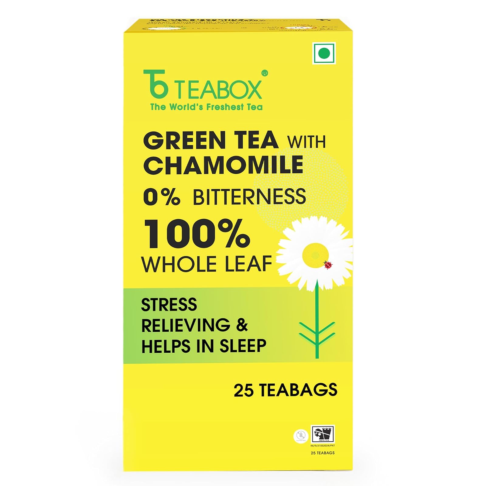 Teabox Darjeeling green tea bags