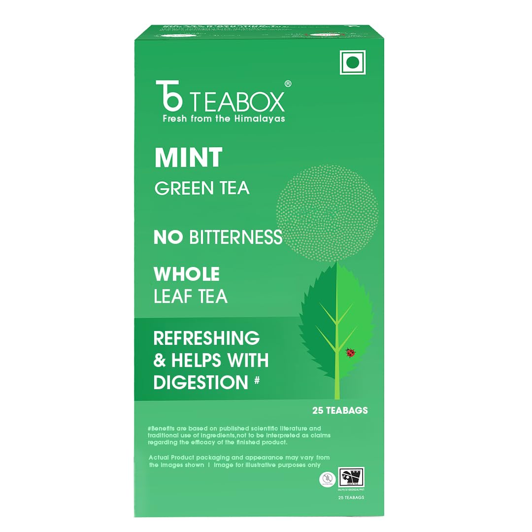 Teabox Darjeeling green tea bags