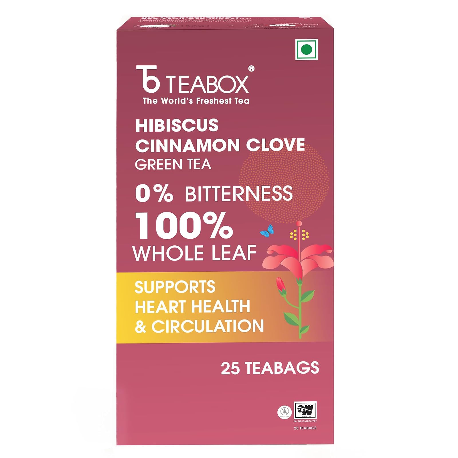 Teabox Darjeeling green tea bags