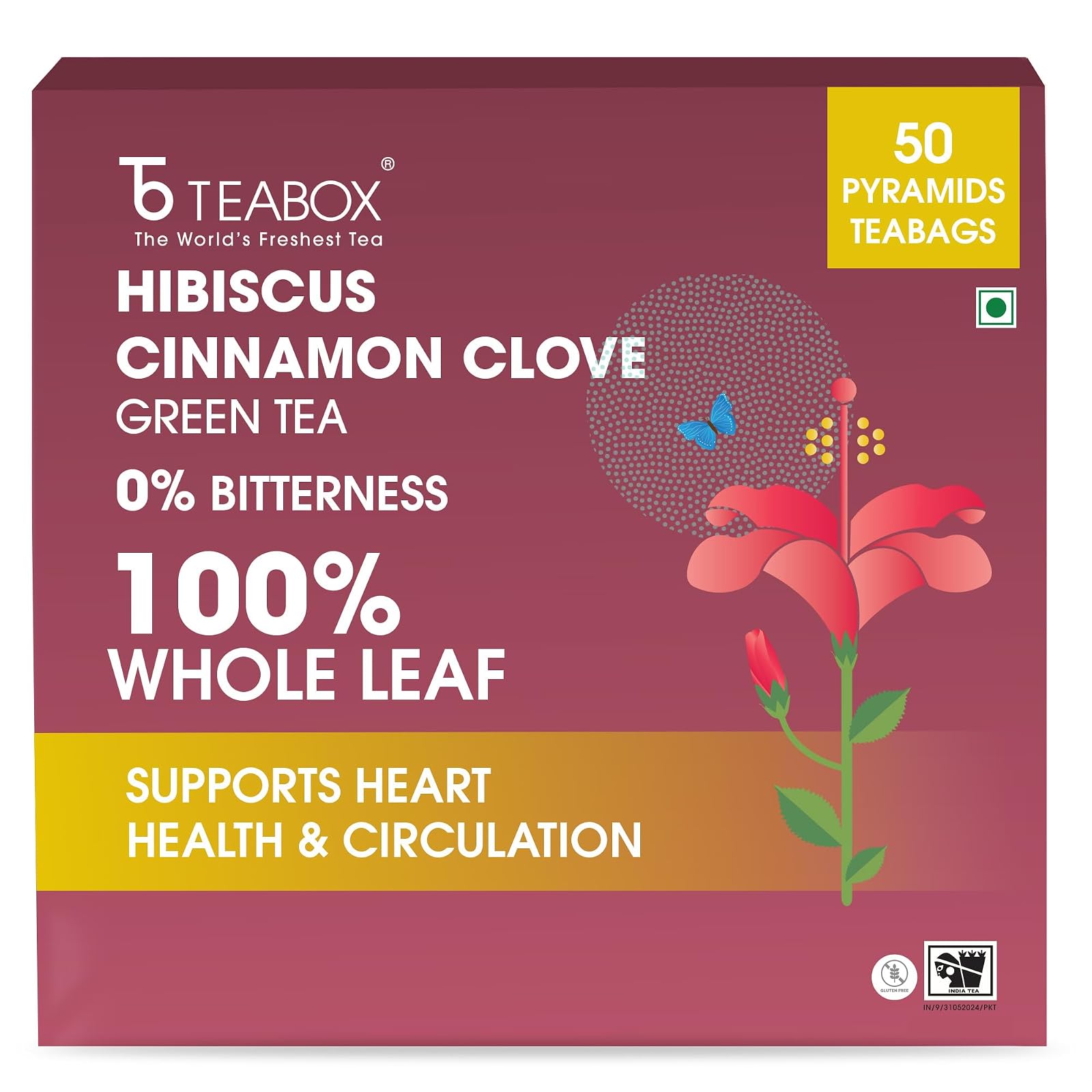 Teabox Darjeeling green tea bags
