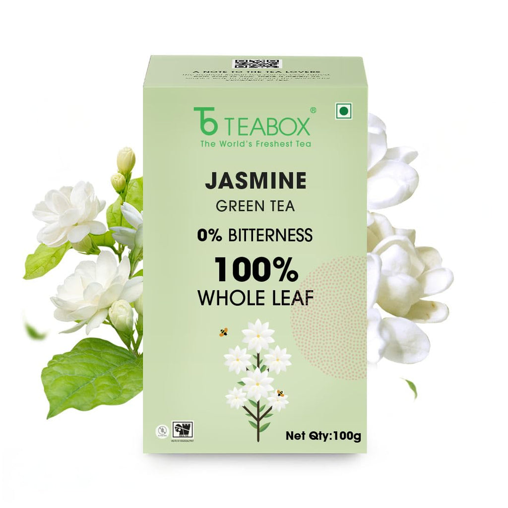 Teabox Darjeeling green tea with jasmine
