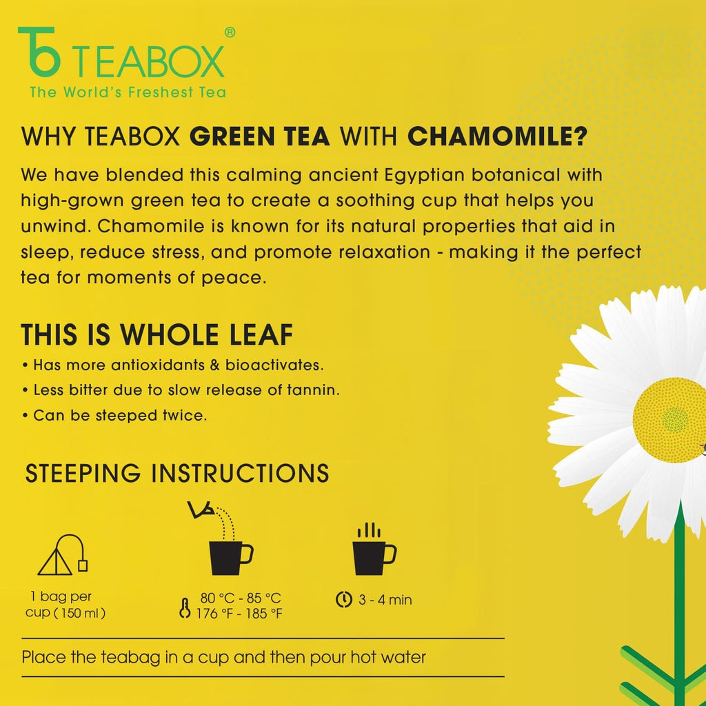 Teabox herbal tea for relaxation