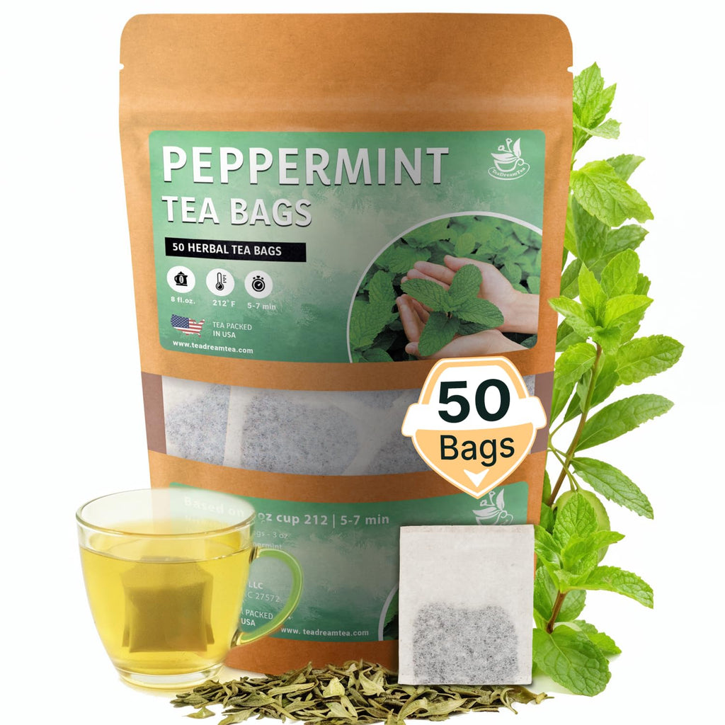 TeaDreamTea peppermint herbal tea bags