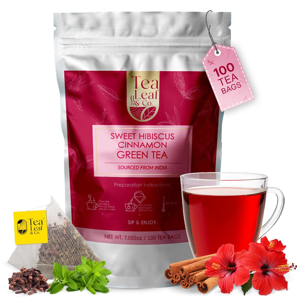 Tealeaf & Co. hibiscus green tea