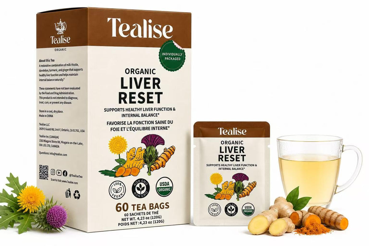 Tealise Organic LiverReset herbal tea bags