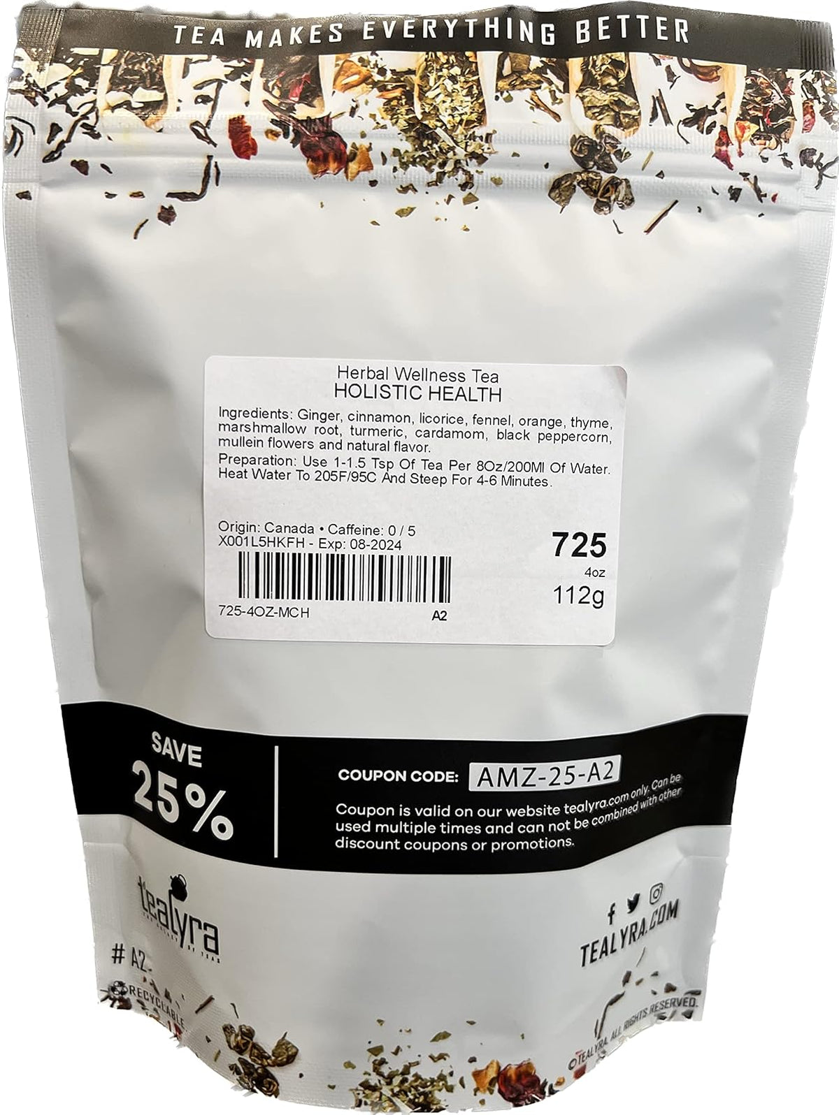 Tealyra herbal infusion for vitality