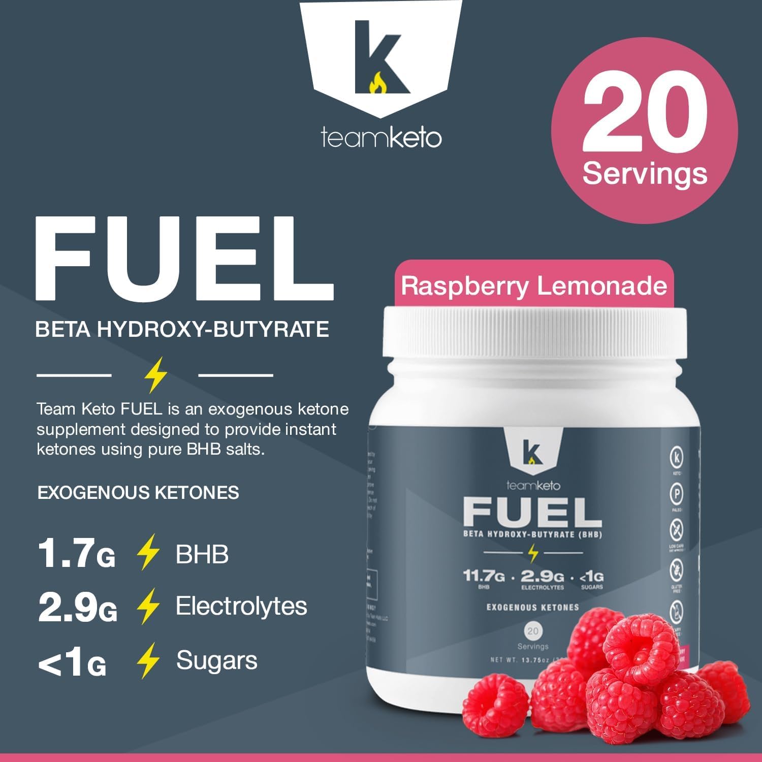 TeamKeto raspberry ketones for vitality