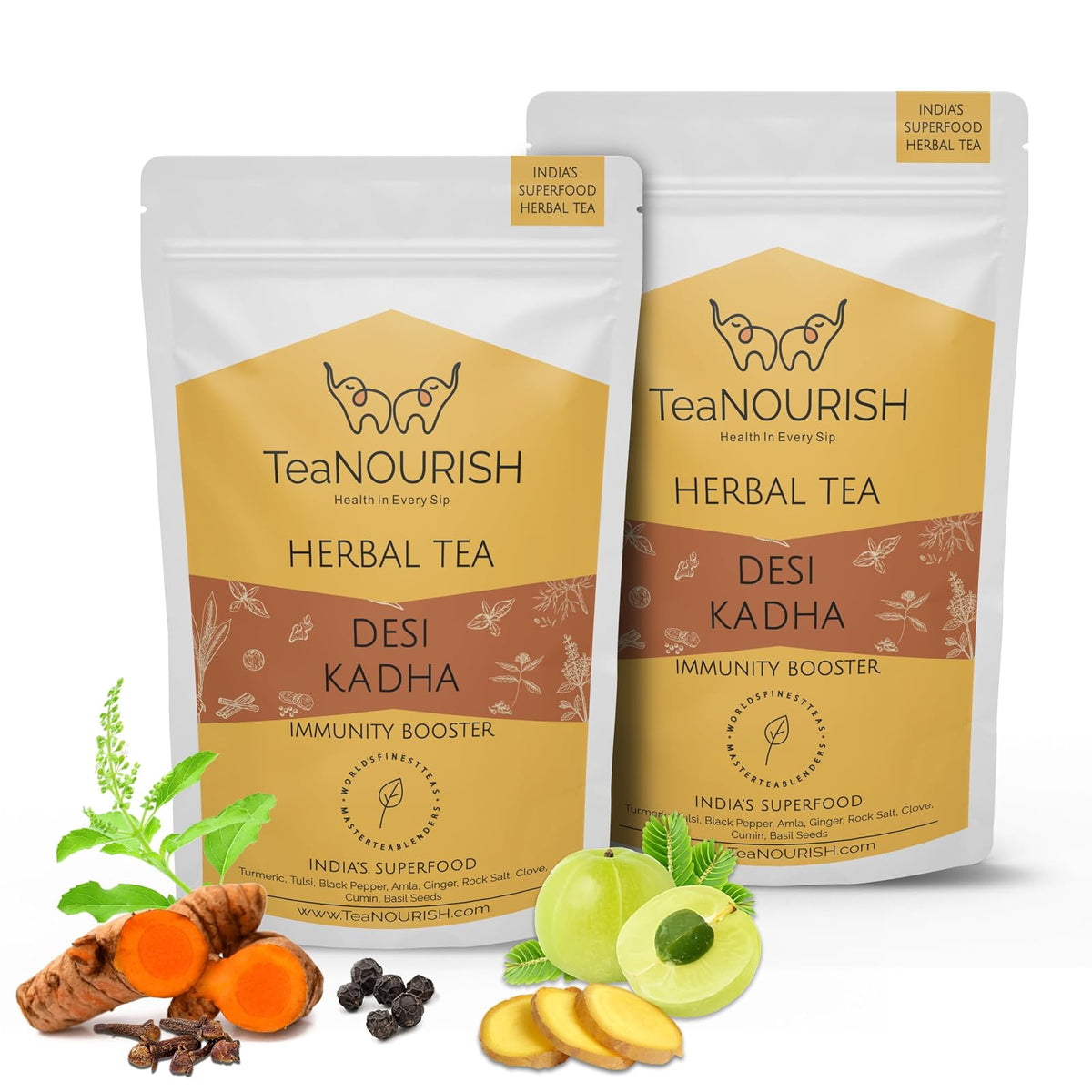 TeaNOURISH Desi Kadha herbal tea blend