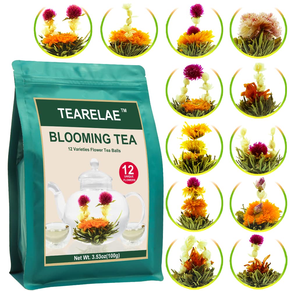 TEARELAE blooming tea flowers gift set